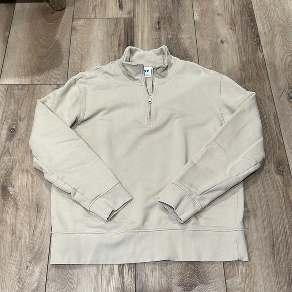 Zara | Sweaters | Zara Mens French Terry Zip Pullover | Poshmark